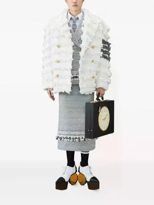 Thom Browne Roped-shoulder Tweed Jacket