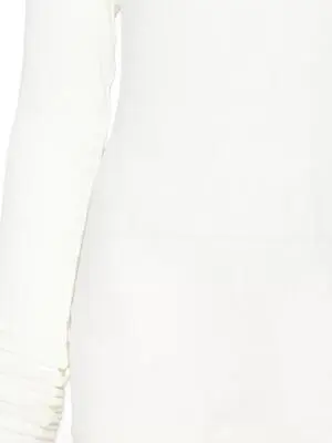 ANN DEMEULEMEESTER Ribbed Knit Crew Neck Long Sleeve Top