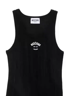 Moschino Ribbed Sleeveless Mini Dress