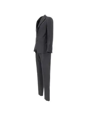 Tagliatore Peak-lapel Wool Suit