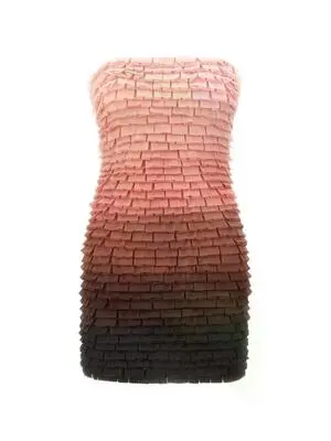 Elisabetta Franchi Ruffled Organza Mini Dress