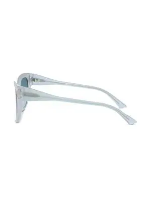 JIMMY CHOO Butterfly Frame Sunglasses With Logo Plaque