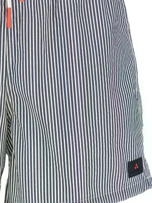 Peuterey Striped Crinkled Finish Swim Shorts