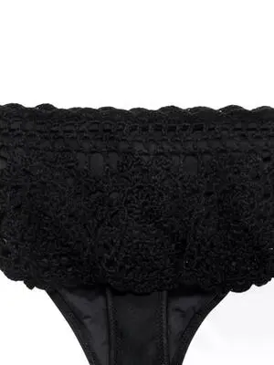 Frankies Bikinis Shelly Crochet-knit Bikini Bottoms