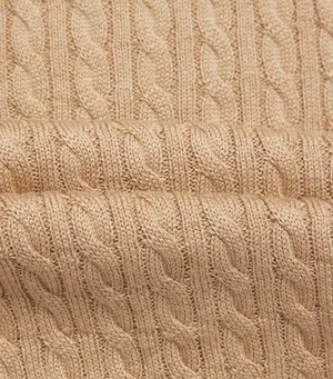 Soft Goat Silk-cashmere Cable-knit Midi Dress - Brown