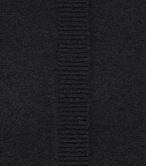 Soft Goat Cashmere Short Sleeve Sweater - Black