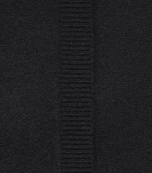 Soft Goat Cashmere Short Sleeve Sweater - Black