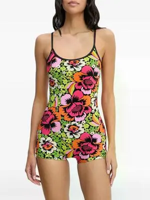 Rip Curl Floral Print Swimsuit - Green
