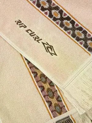 Rip Curl Geometric-pattern Fringed Beach Towel