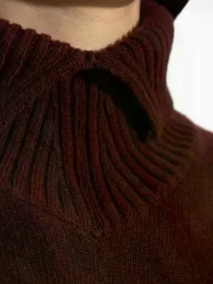 JIL SANDER Ribbed Knit High Neck Vest
