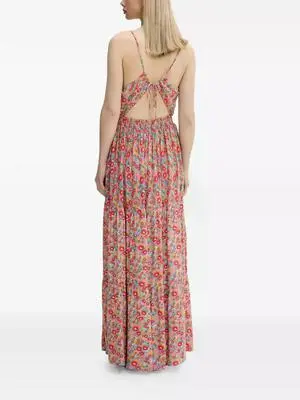 Rip Curl Las Dalias Floral-print Tiered Maxi Dress