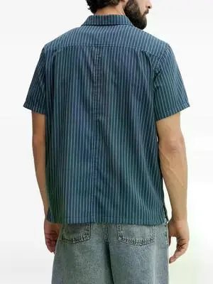 Hurley Pinstriped Logo-patch Shirt