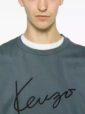 Kenzo Logo-embroidered T-shirt