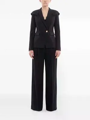 SAIID KOBEISY Pleated Wide-leg Trousers
