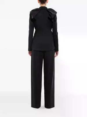 SAIID KOBEISY Pleated Wide-leg Trousers