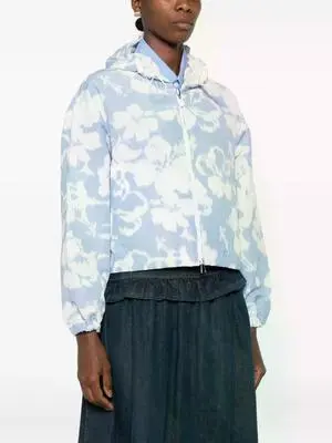 Moncler Floral Print Hooded Jacket