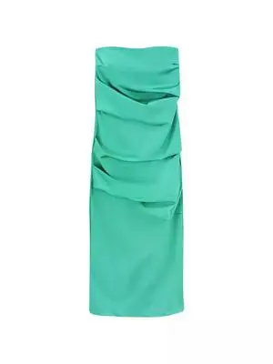 Chiara Boni La Petite Robe Strapless Midi Dress - Green