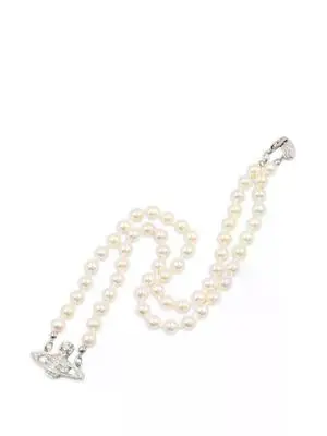 VIVIENNE WESTWOOD Mini Bas Relief Pearl Necklace