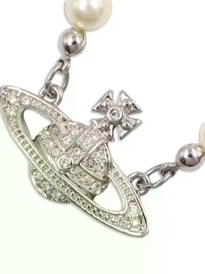 VIVIENNE WESTWOOD Mini Bas Relief Pearl Necklace