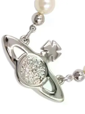 VIVIENNE WESTWOOD Mini Bas Relief Pearl Necklace
