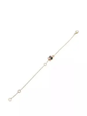 BVLGARI B.zero1 Ceramic Link Bracelet In 18k Rose Gold