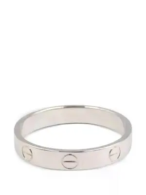 Cartier 18k White Gold Love Ring - Silver