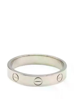 Cartier 18k White Gold Love Ring - Silver