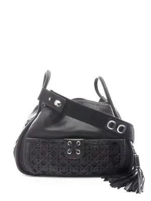 Dior Leather Cannage Lace-up Pocket Shoulder Bag