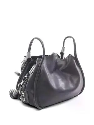 Dior Leather Cannage Lace-up Pocket Shoulder Bag