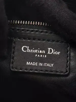 Dior Leather Cannage Lace-up Pocket Shoulder Bag