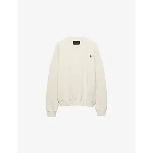Prada Crewneck Cotton-jersey Sweatshirt - Neutral