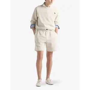Prada Crewneck Cotton-jersey Sweatshirt - Neutral