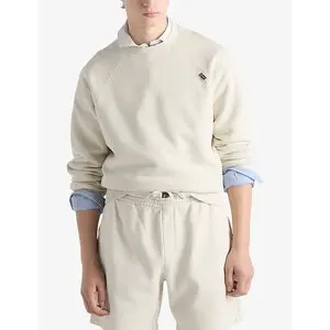 Prada Crewneck Cotton-jersey Sweatshirt - Neutral