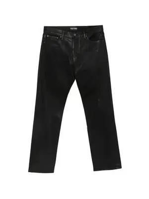 TOM FORD Coated Straight-leg Trousers