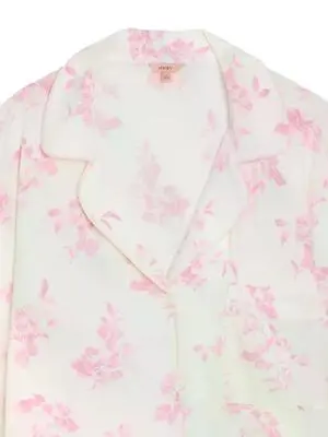 Eberjey Gisele Floral-print Piping-detail Set