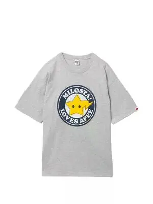 AAPE BY *A BATHING APE Apee™ A Bathing Ape® Graphic Print T-shirt - Grey