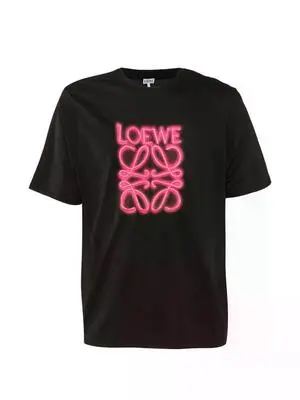 Loewe Anagram-embroidered T-shirt - Black