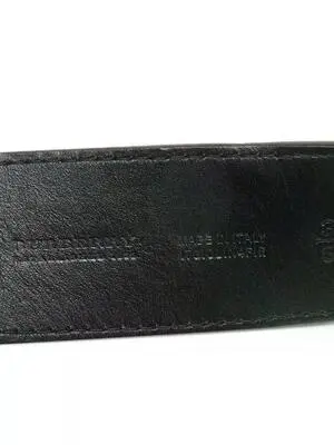 Burberry Dual Buckle Patent Leather Belt