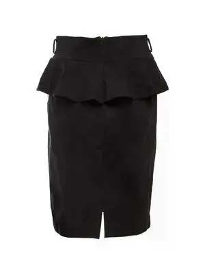 Just Cavalli Peplum Detail Pencil Mini Skirt - Black
