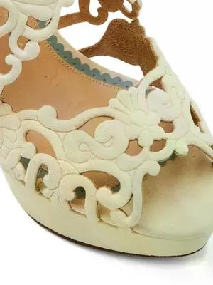 CHARLOTTE OLYMPIA Belinda Laser-cut Sandals