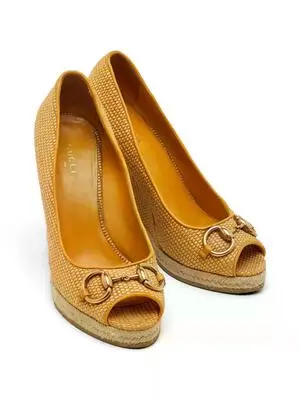 Gucci Charlotte Wedge Pumps