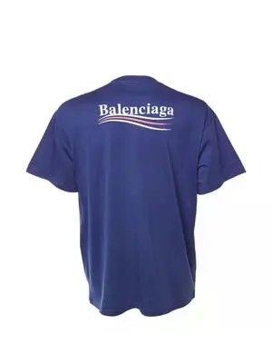 Balenciaga Political Logo T-shirt - Blue