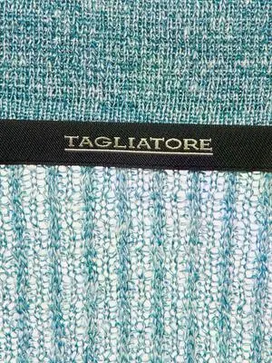 Tagliatore Wavy-knit Polo Shirt