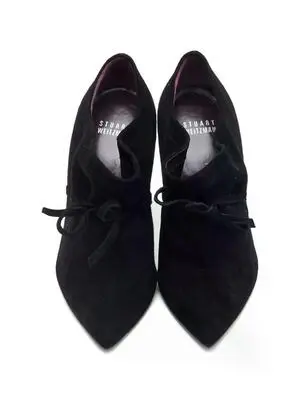 STUART WEITZMAN Bow Detail Stiletto Heel Ankle Boots