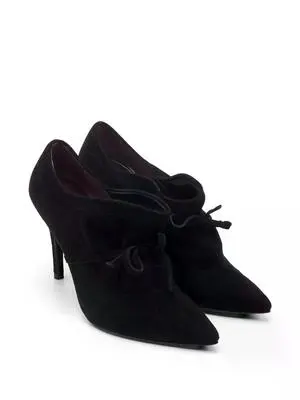 STUART WEITZMAN Bow Detail Stiletto Heel Ankle Boots