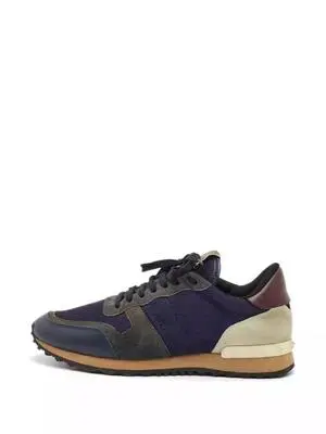 Valentino Garavani Rockrunner Panelled Sneakers - Blue