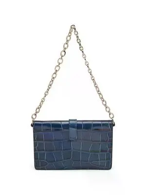 Furla Greta Croc-embossed Clutch Bag