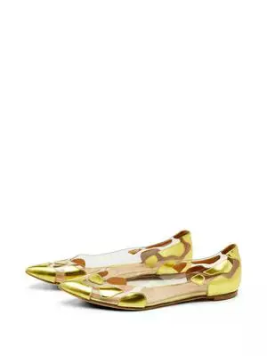 GIANVITO ROSSI Plexi Ballet Flats