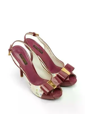 LOUIS VUITTON Shirley Monogram Heeled Sandals
