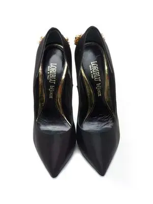 LORIBLU Butterfly Crystal Embellished Pumps